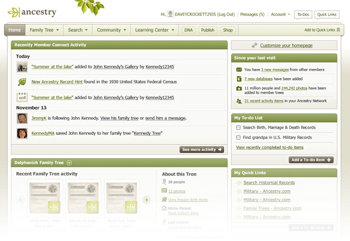 Member Connect - Ancestry.co.uk