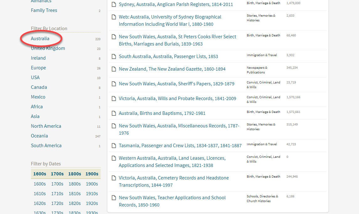 Finding Records In Australia finding-records-in-australia
