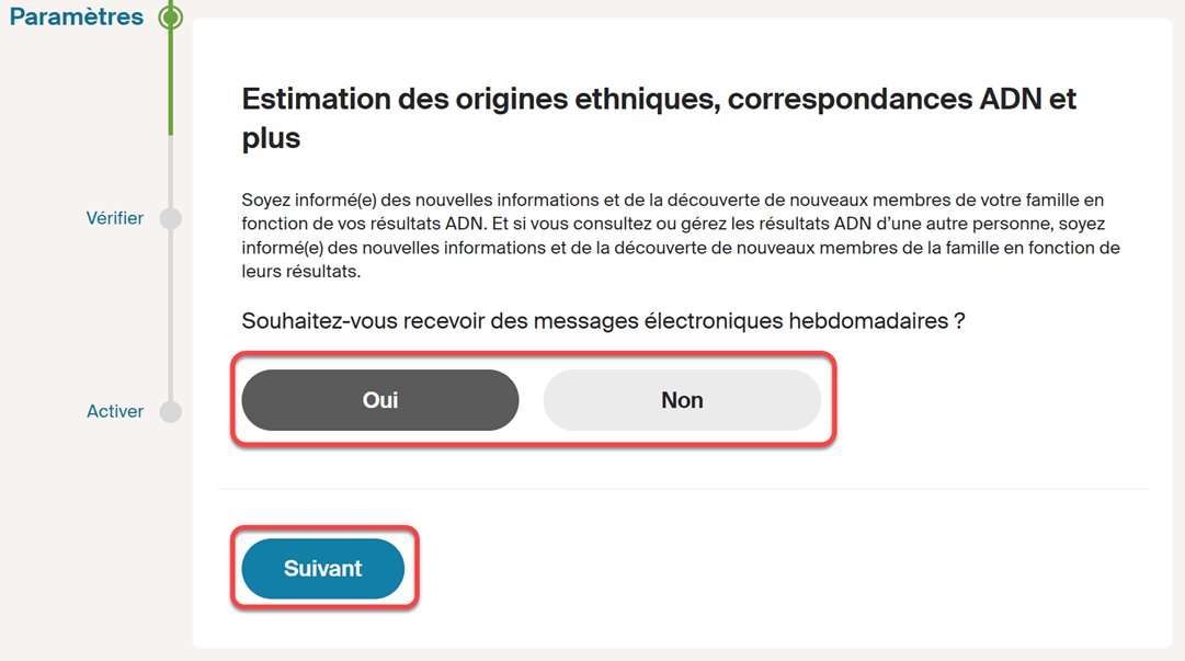 Comment activer un test AncestryDNA®