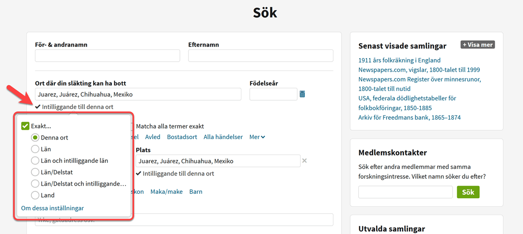 Komma igång, lektion 5: Söktips