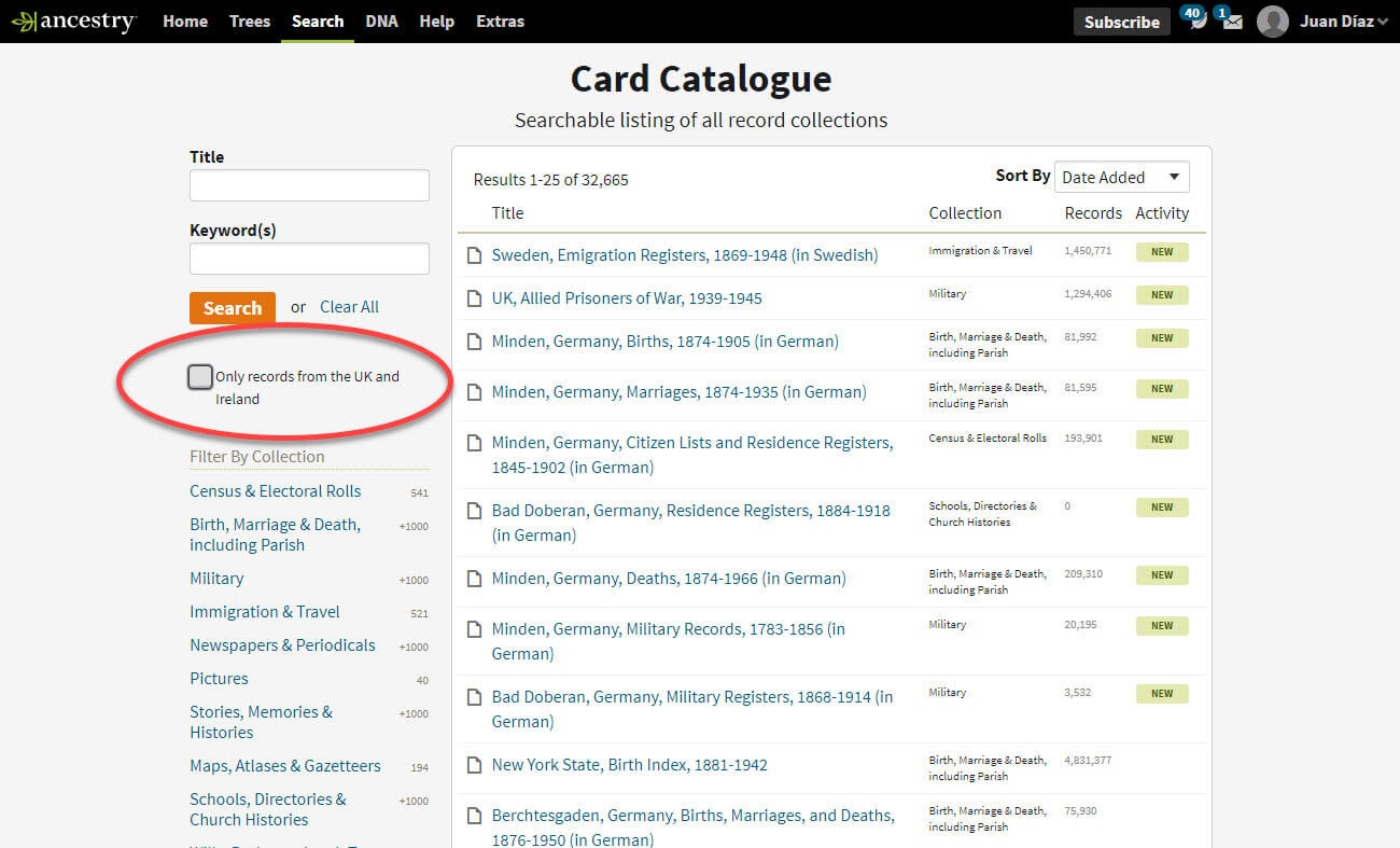 Finding Immigration Records