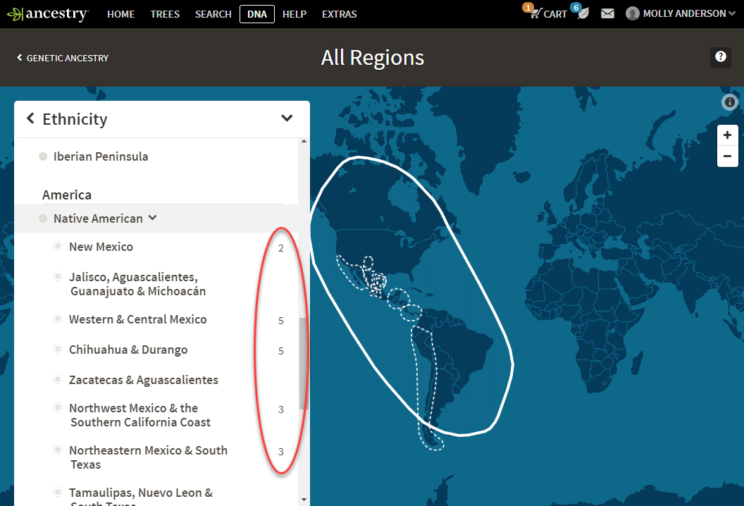 AncestryDNA Ethnicity