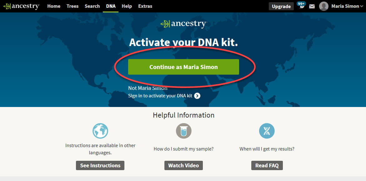 Ancestrydna Activate