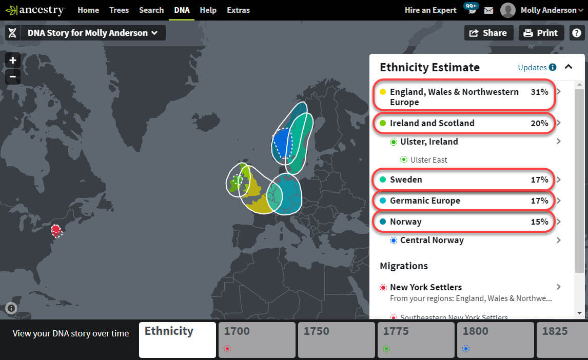 AncestryDNA® Ethnicity