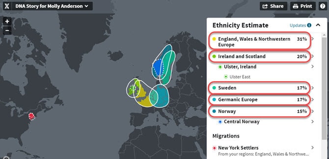AncestryDNA® Ethnicity