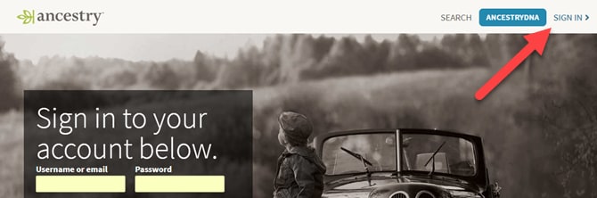Signing in to and out of Your Ancestry® Account