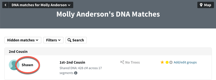 AncestryDNA® Matches