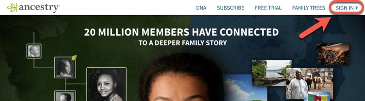 Signing in to and out of Your Ancestry® Account