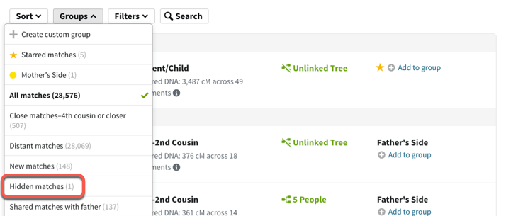 AncestryDNA® Matches