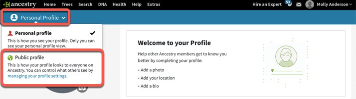 Editing Your Public Profile