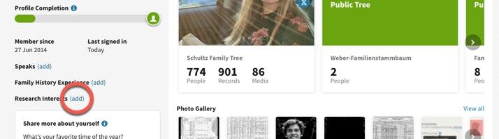 Editing Your Public Profile