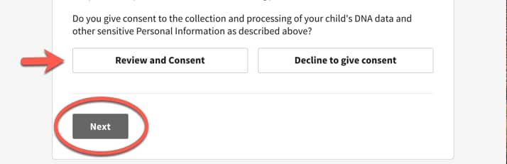 Activating an AncestryDNA® Kit for Your Child
