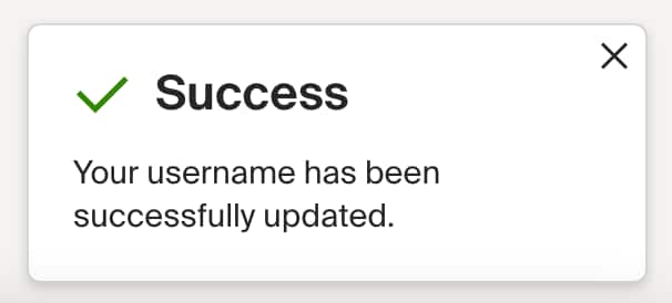 Changing Your Username