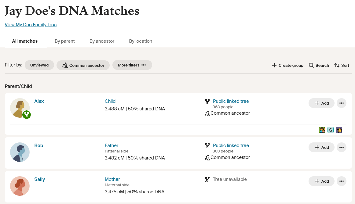 AncestryDNA® Matches