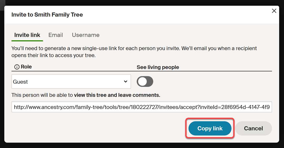 Sharing a Family Tree 2